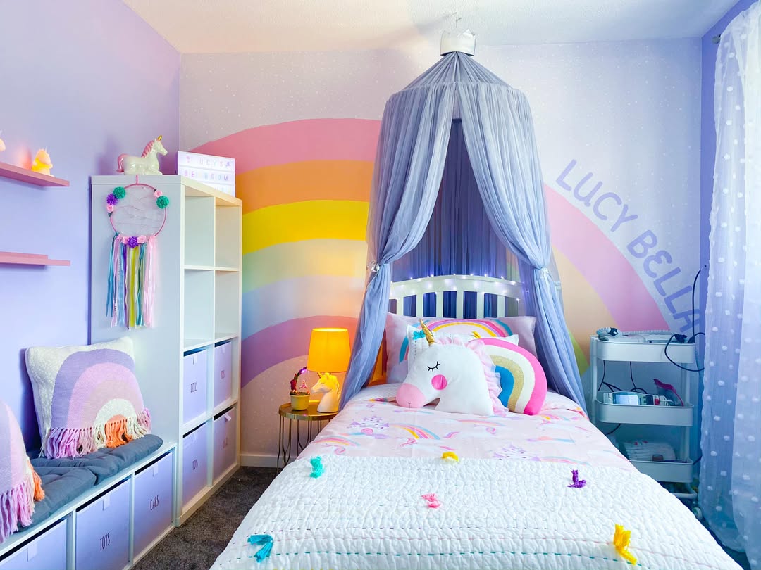 10 Mesmerizing Girls' Bedroom Paint Ideas to Transform Her Room - 2025