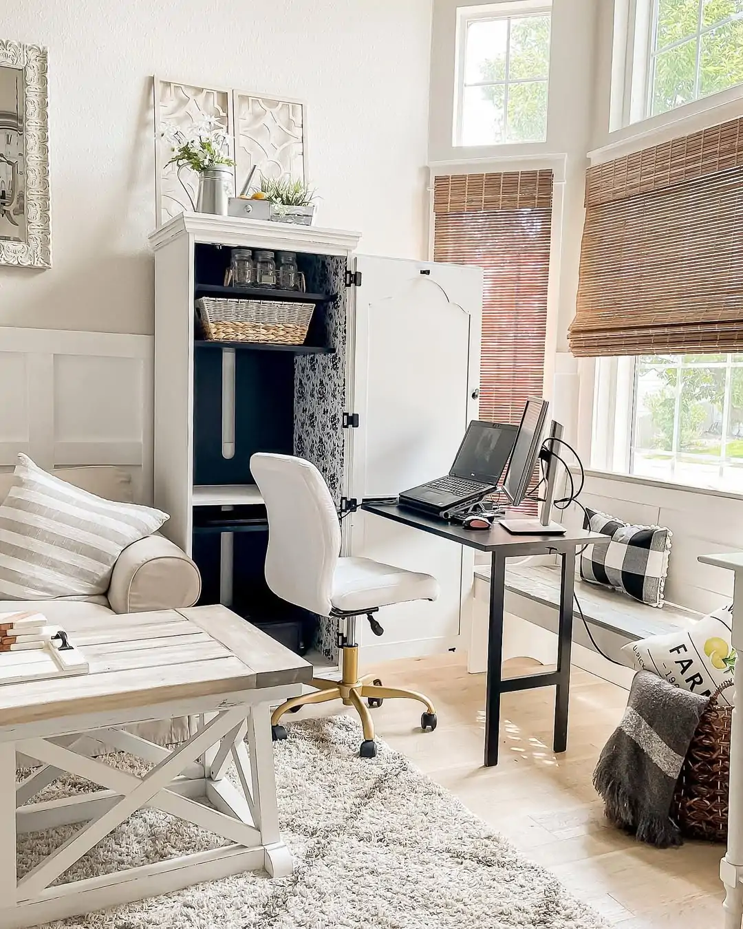 10 Astounding Office Living Room Combo Ideas for a Stylish and ...