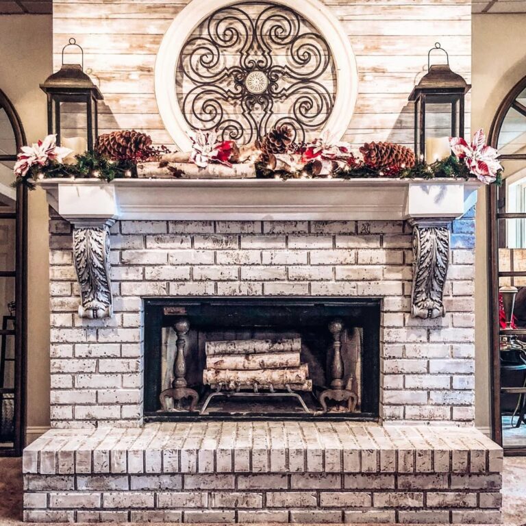 10 Gorgeous Farmhouse Fireplace Decor Ideas to Create a Cozy & Stylish ...