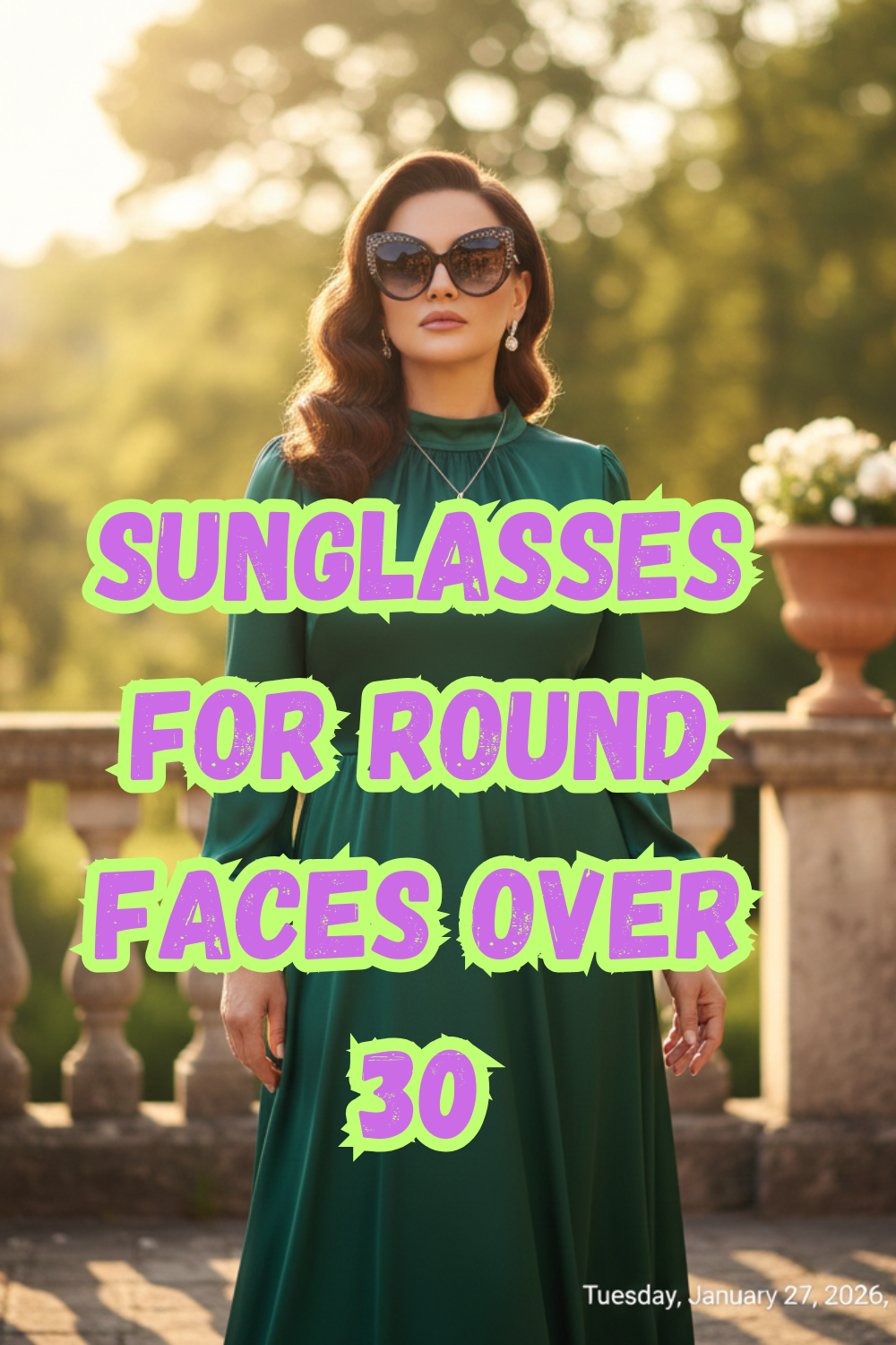 Sunglasses for Round Face Women Over 30: 10 Stylish Ideas - 2026