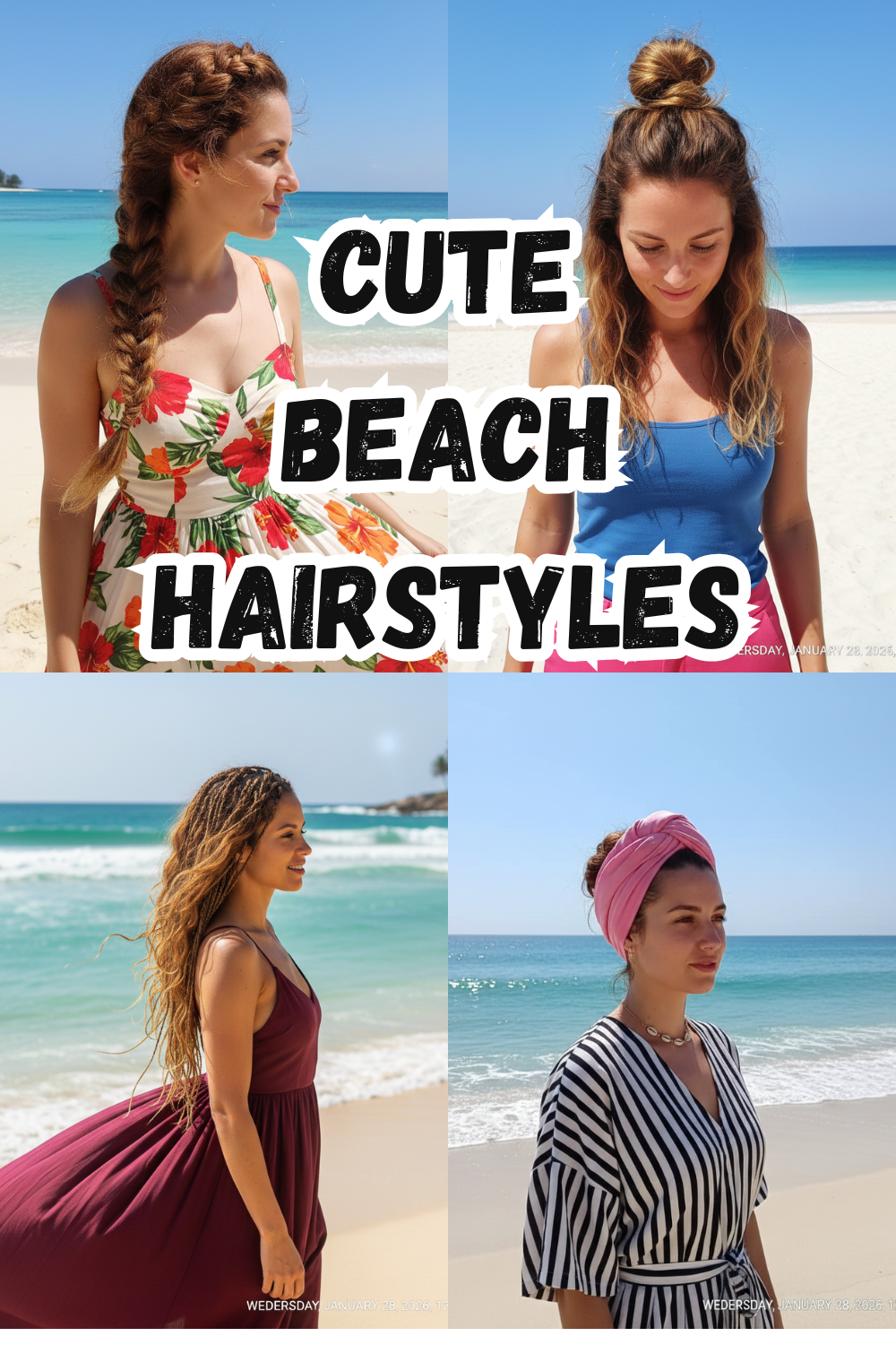 10 Cute Beach Vacation Hairstyles That Stay Stylish in the Sun - 2026