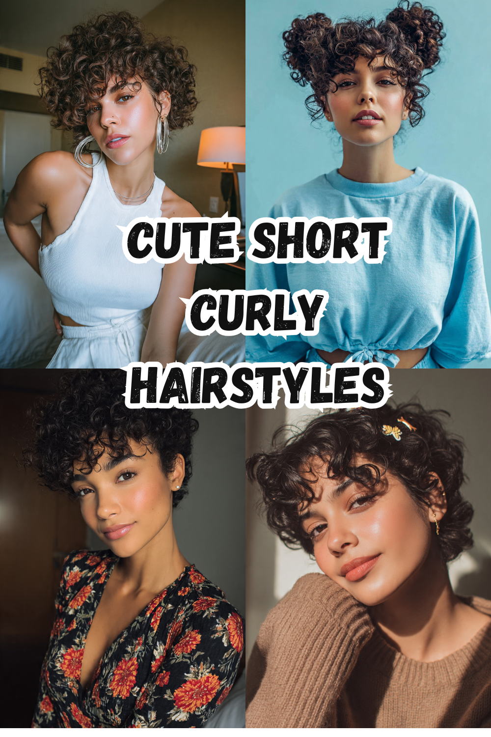 10 Cute Hairstyles for Short Curly Hair That Are Effortless and Stylish ...