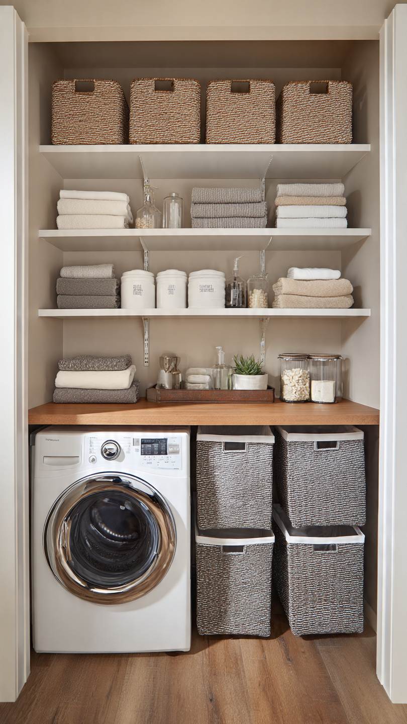 10 Tiny Laundry Closet Ideas That Look Built-In - 2026